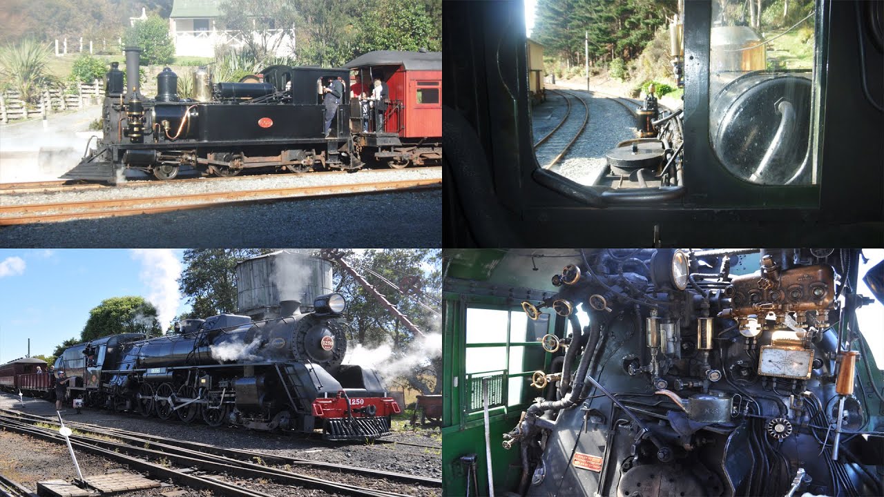 New Zealand Steam Locomotives - Footplate Rides with L 509 and JA 1250 ...