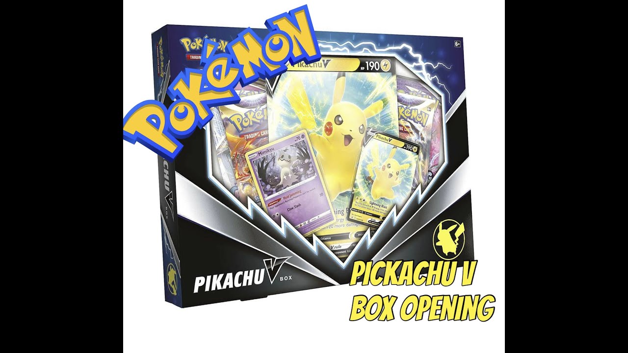 Pikachu V Box-Opening!! **Giveaway Anouncement** - YouTube