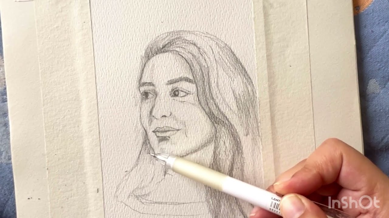 Portrait sketch of actor || time-lapse drawing process - YouTube