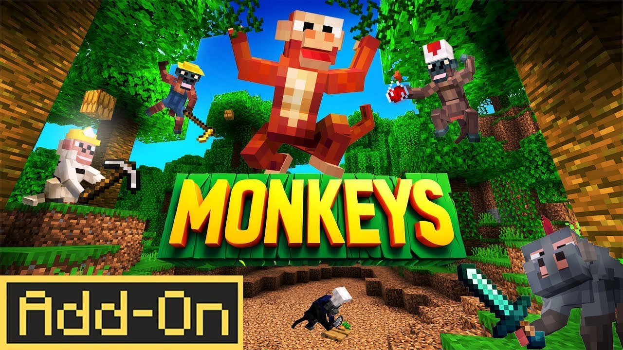 Monkeys! Add-On | Minecraft Marketplace | Showcase - YouTube