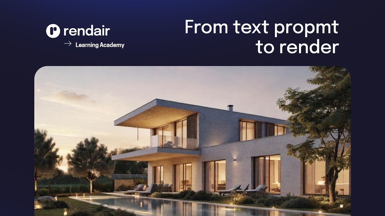 Rendair AI - How to Create Exterior Renders from Texts - YouTube