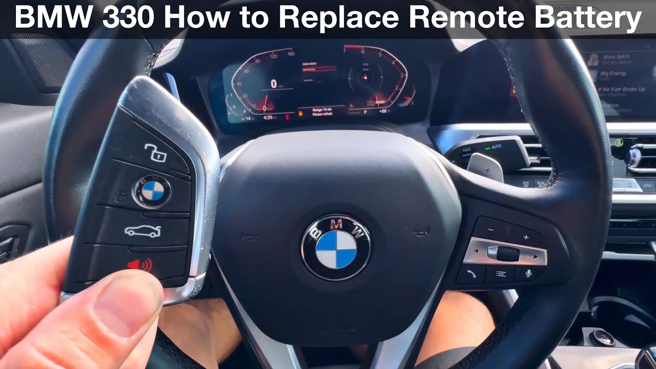 2020 BMW 330 How to Replace Remote Key Fob Battery - YouTube