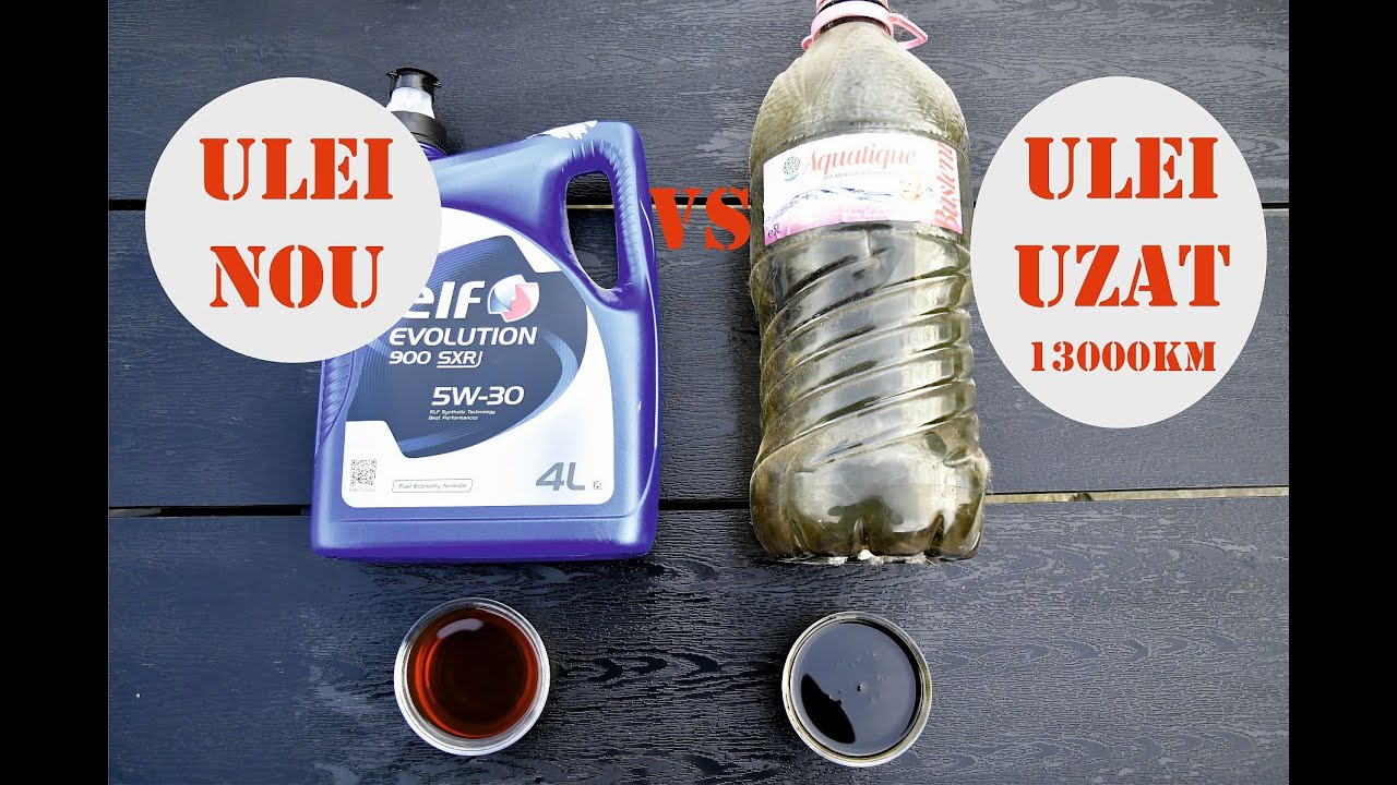 La câți km schimb uleiul? Test ulei nou vs ulei uzat - YouTube