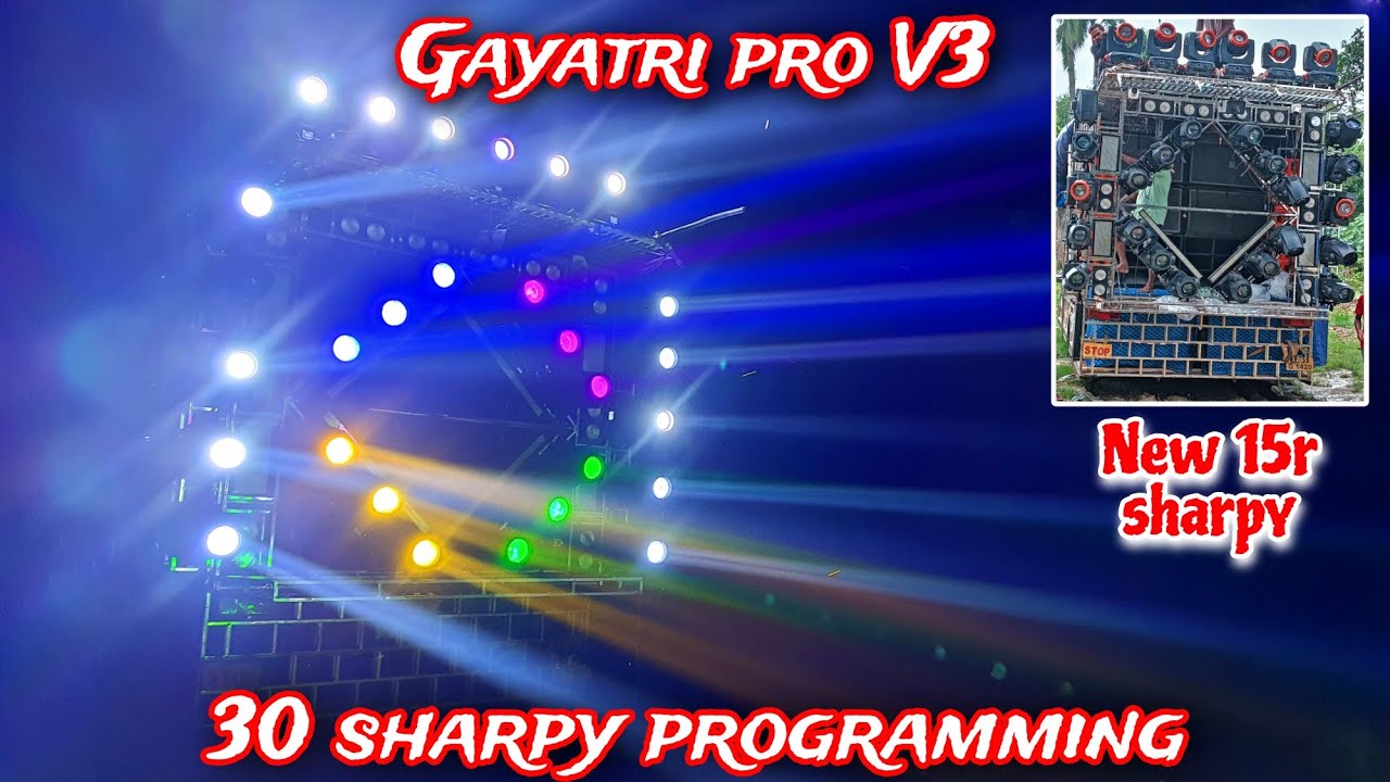 Gayatri pro V3 sharpy programing | New big deeper 30 sharpy | 15r ...