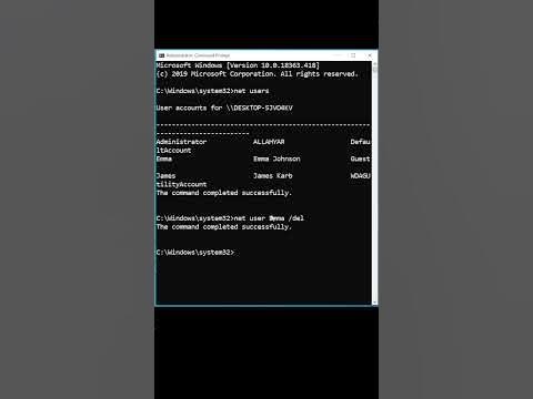 How to delete user in command line? #commandline #commandlinebasics # ...
