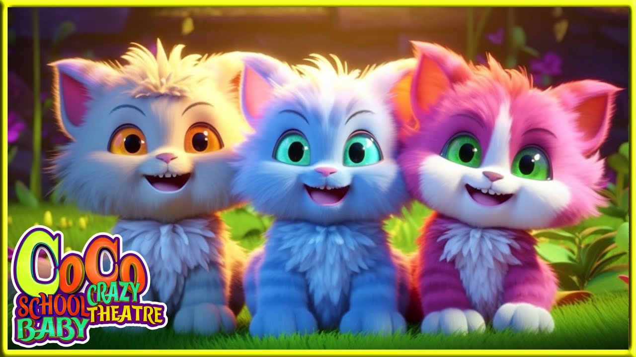 The three cats adventure | Nursery Rhymes | Coco Crazy School Theater ...