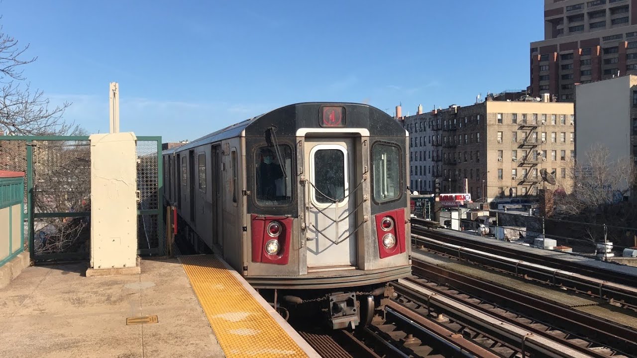 MTA NYC Subway: Brooklyn Bound R142 4 Train Arriving @ Mosholu Parkway ...