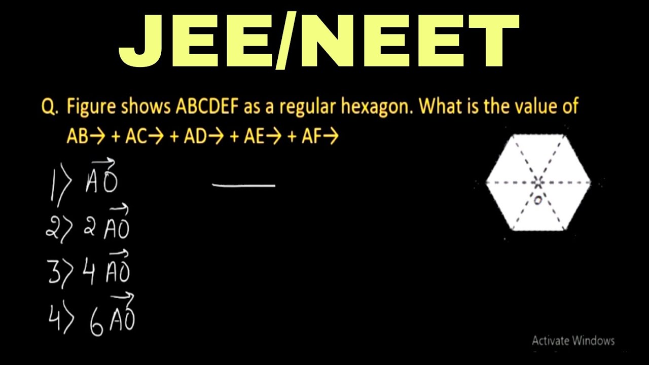 Figure Shows ABCDEF As A Regular Hexagon What Is The Value Of AB AC Figure Shows ABCDEF As A Regular Hexagon What Is The Value Of AB AC