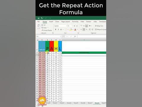 Trick_102 👍Get Repeat Action Via Formula👍@Excel @Expert @Master Sir ...