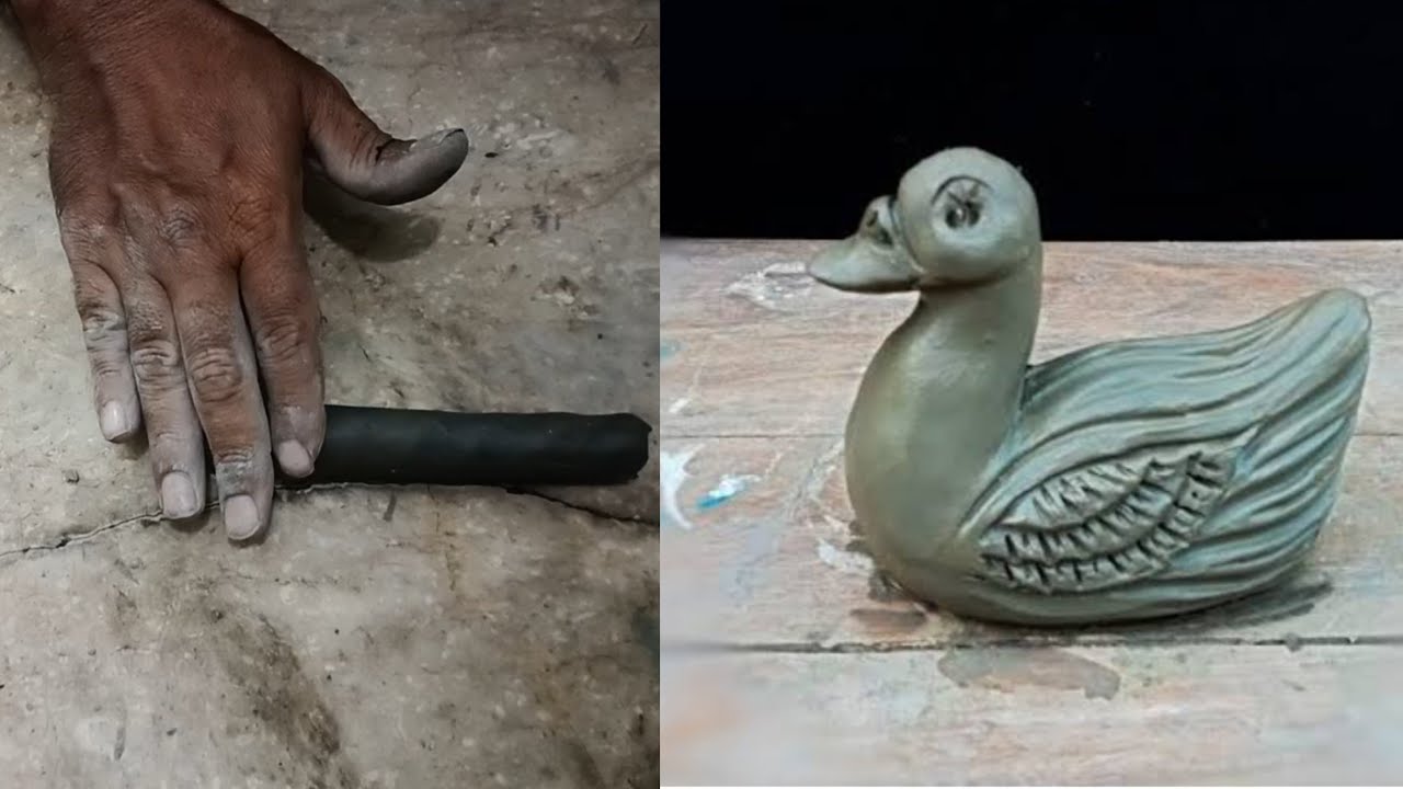 Duck Making With Clay | Cute Ducks Making Process step by step - YouTube