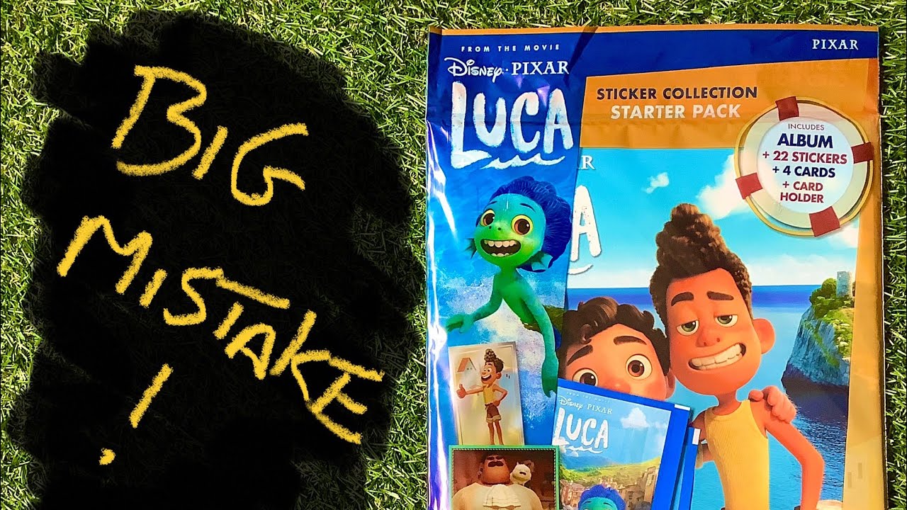 Panini Luca Disney Pixar Sticker Collection ( Review with Huge Mistake ...