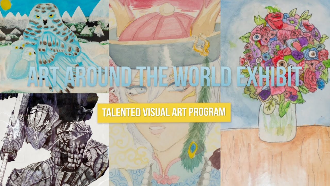 JPS Talented Visual Art Program's "Art Around the World Exhibit" - YouTube