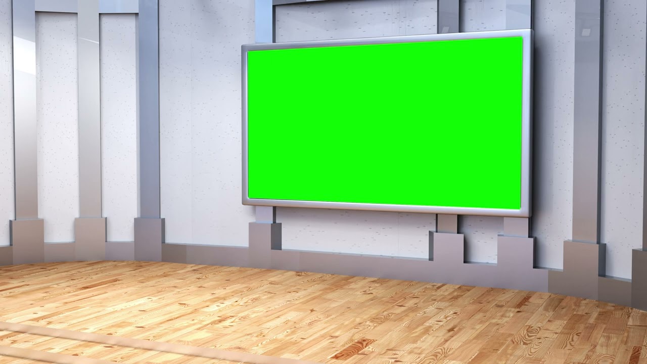 Professional Green Screen News Studio with 2 Positions -Ultra High ...