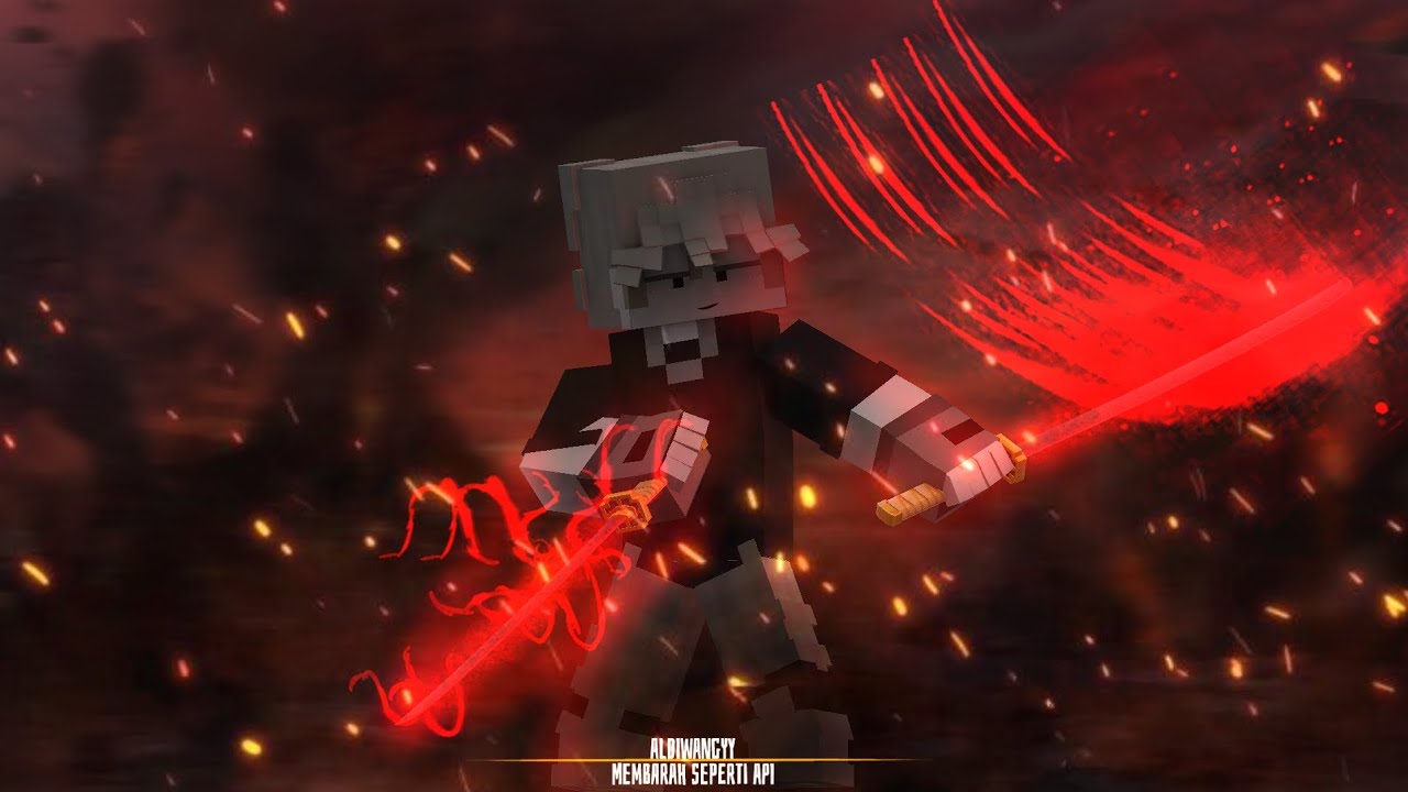 [TEMPLATE] solo render Minecraft - Tema dua pedang!! - YouTube
