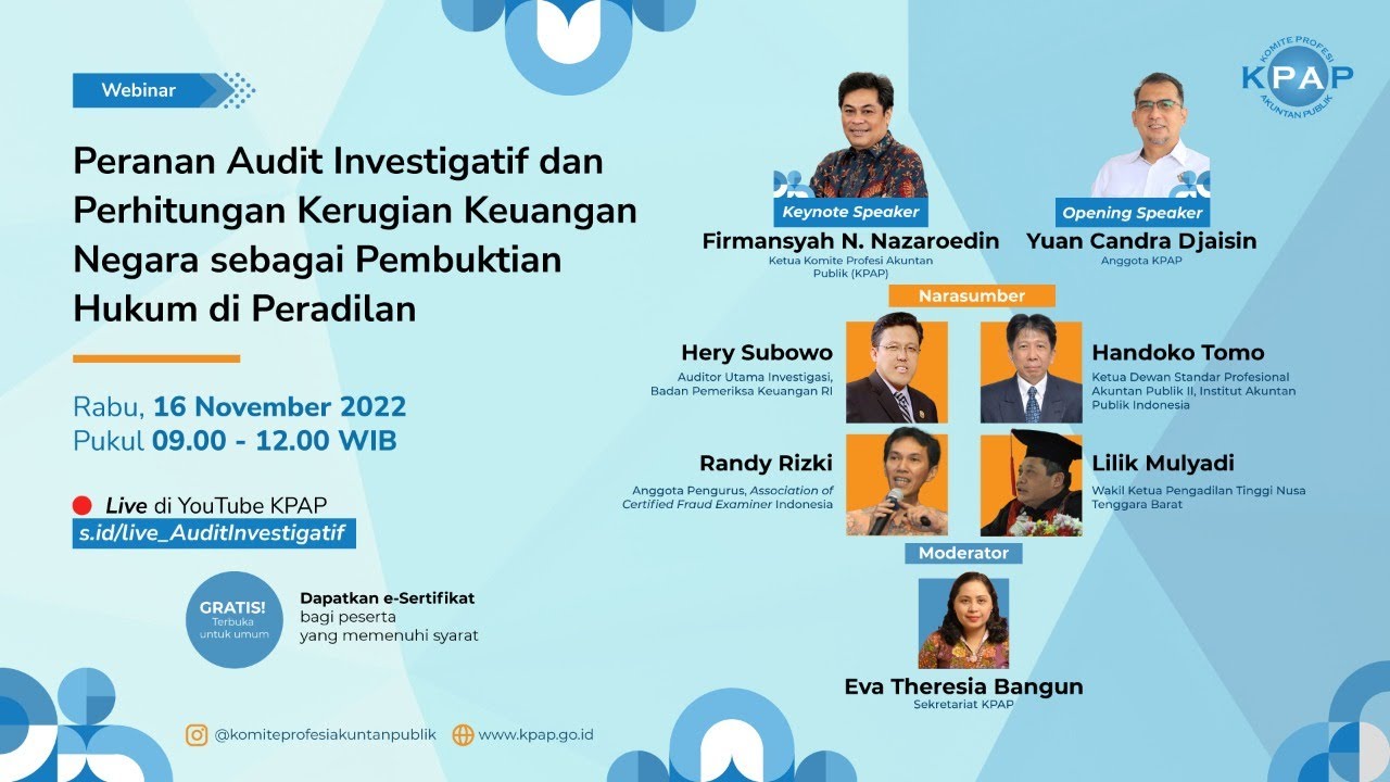 Peranan Audit Investigatif dan Perhitungan Kerugian Keuangan Negara ...