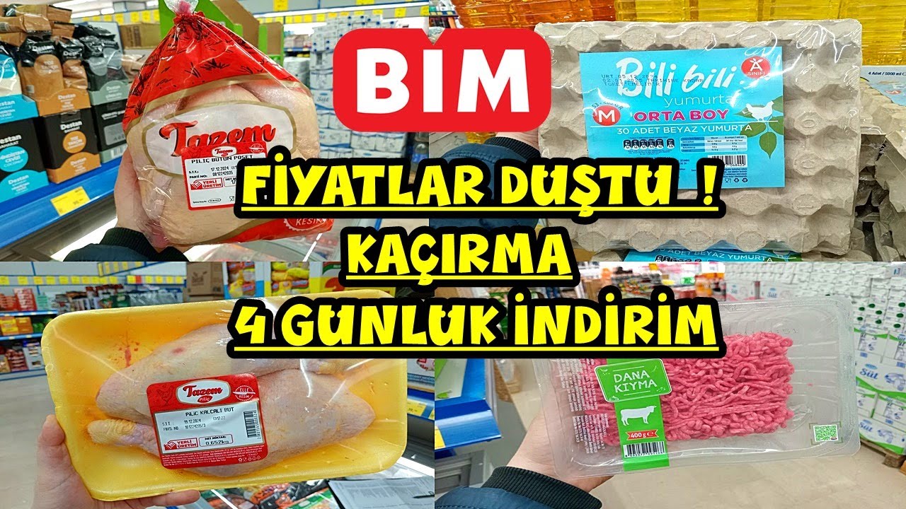 BİM TAVUK 69,90 TL KALÇALI BUT 59 TL🛒YUMURTA ET KIYMA YOĞURT İNDİRİMDE🔔 ...