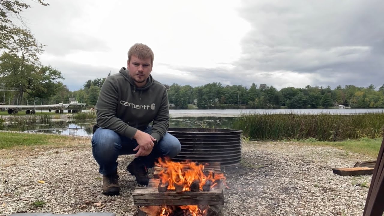 How to build a bonfire from start to finish - YouTube
