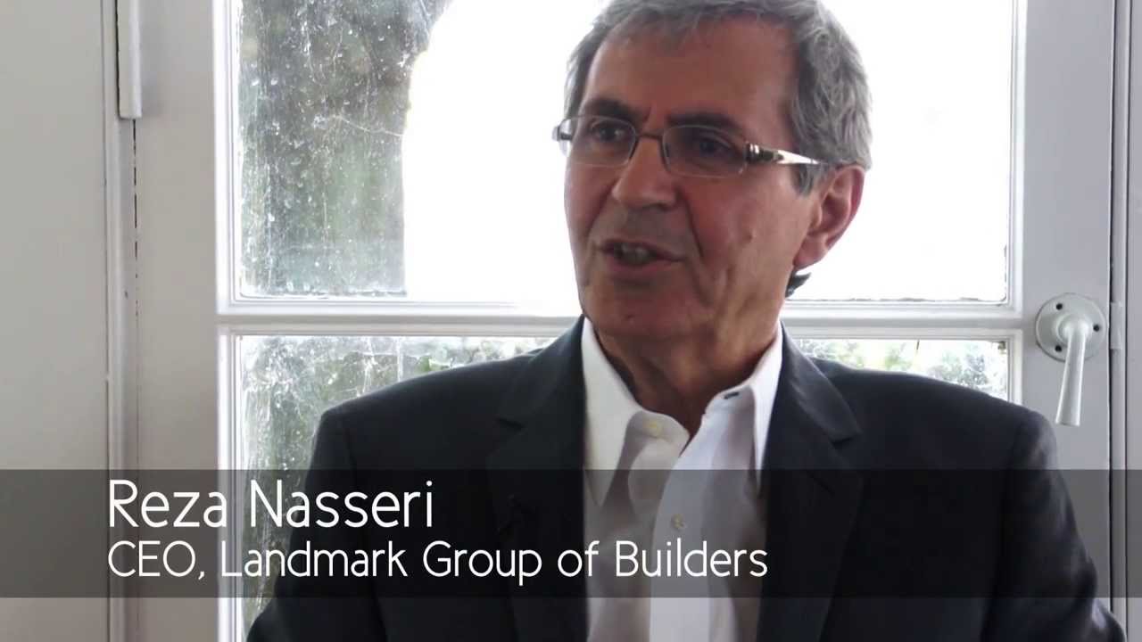 Reza Nasseri CEO, Landmark Group of Builders - YouTube