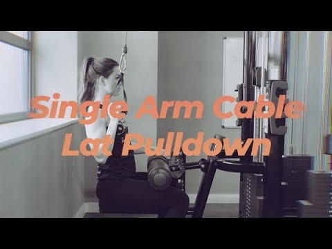 How To: Unilateral Lat Pulldown cable - YouTube