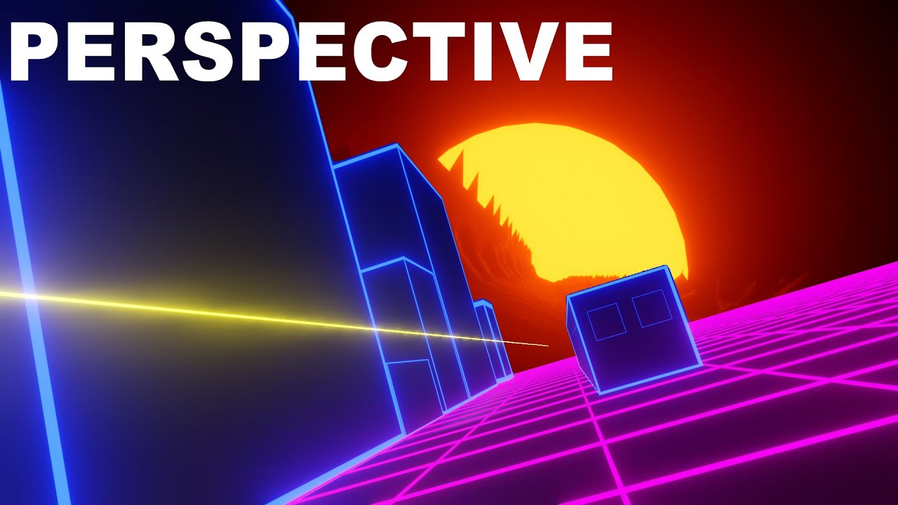 Synthwave Tutorial | 1 Point Perspective Drawing for BEGINNERS ...