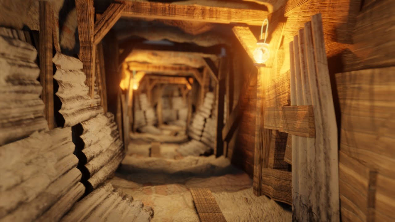 game level design in blender making a cave scene - YouTube