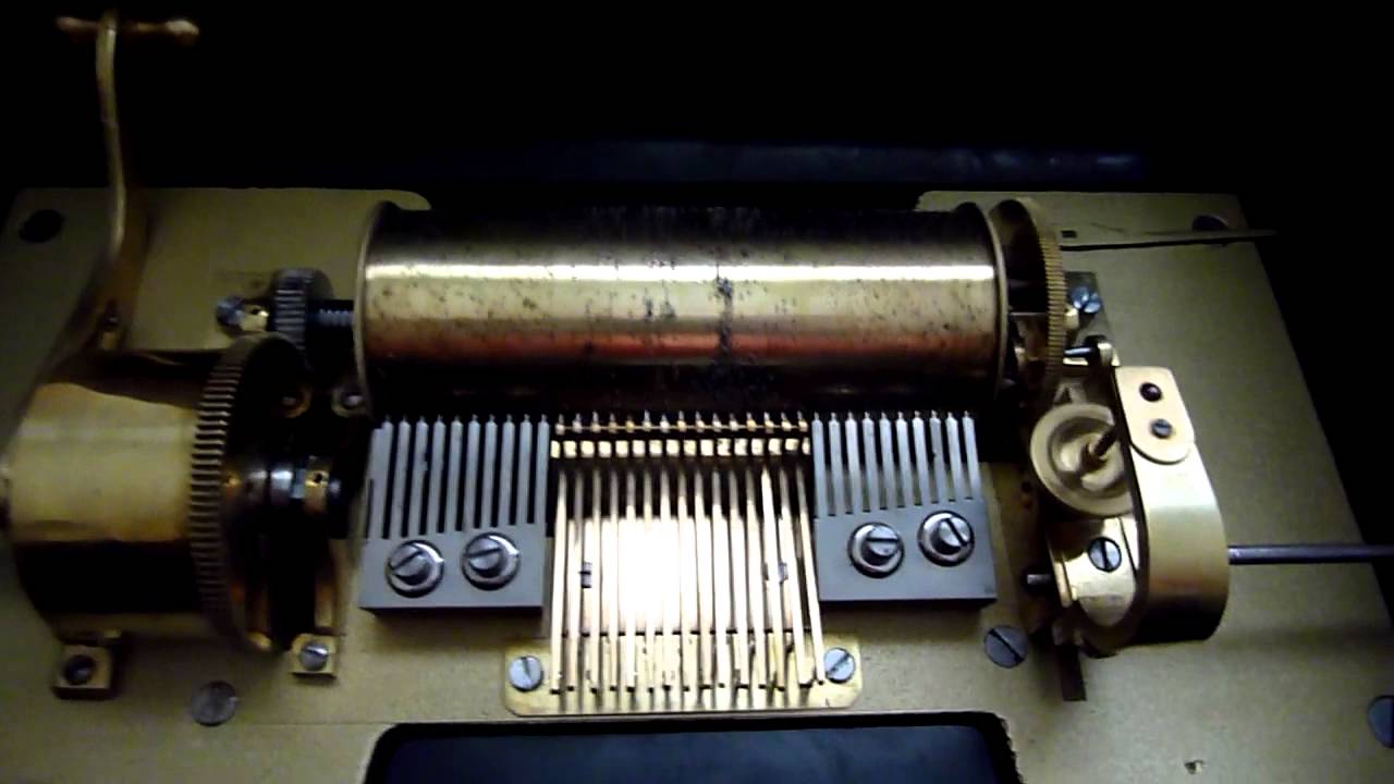 organ box swiss 1880-ies (music box with harmonette) ami rivenc - YouTube