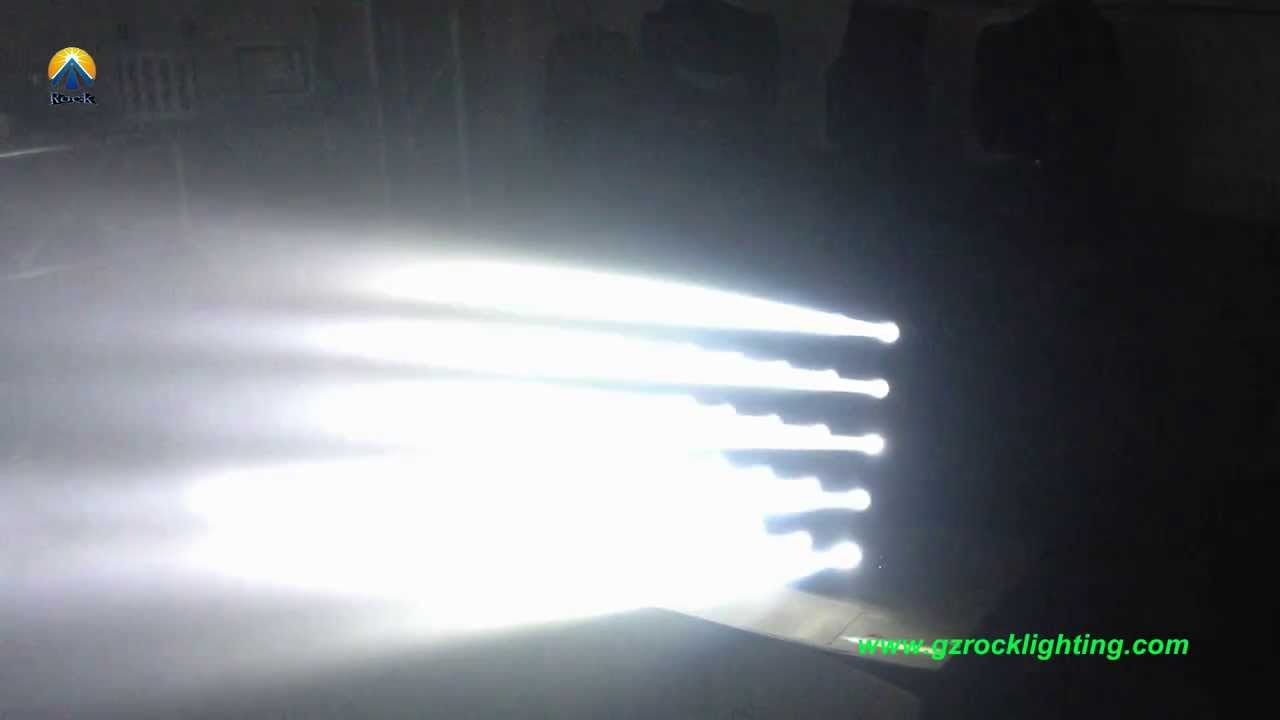 5*5 10W White LED matrix light with beam effect - YouTube