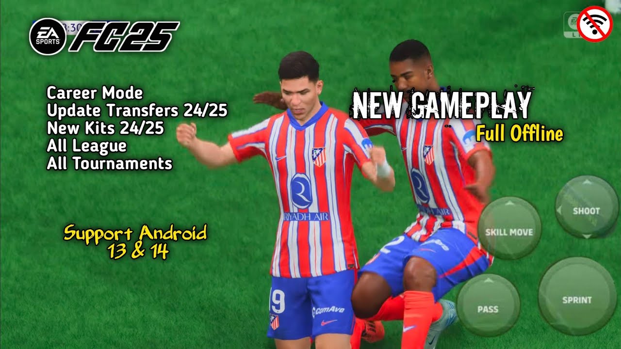 Fifa 16 mod FC 25 android offline all tournament new faces kits 2025 ...