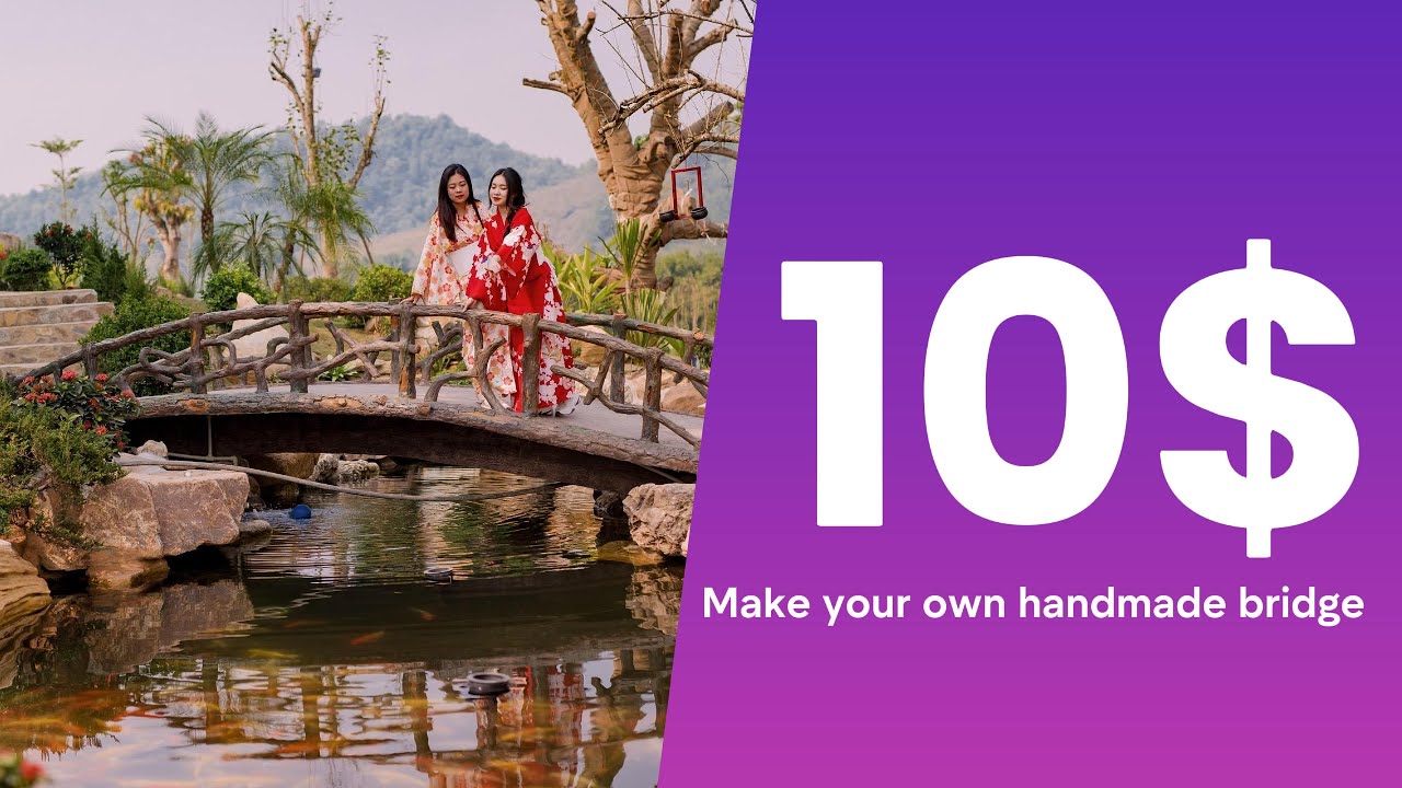 Make your own handmade bridge | Make your own wooden imitation cement ...