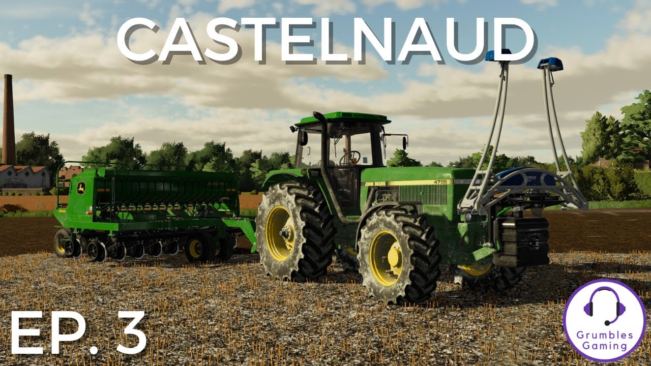 DRILLING OUR FIRST CROP | Castelnaud | FS 22 | Episode 3 - YouTube