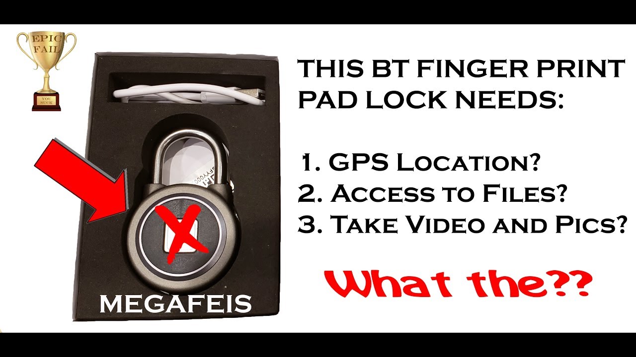 MEGAFEIS Fingerprint Smart Padlock Review | JoeteckTips - YouTube