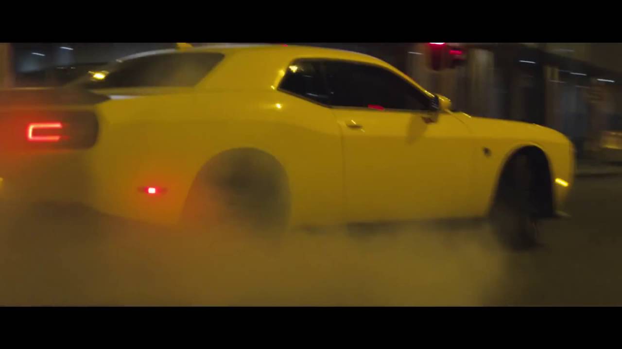 Dodge Challenger Hellcat drift Pennzoil commercial - YouTube