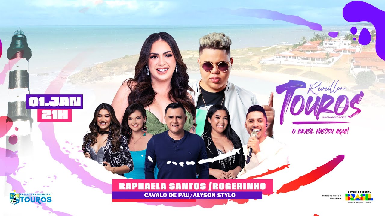 AO VIVO | RÉVEILLON EM TOUROS 2025 | RAPHAELA SANTOS, ROGERINHO, CAVALO ...