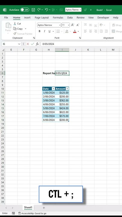 Excel Power User: Build Tables with Keyboard Shortcuts ONLY! #excel - YouTube