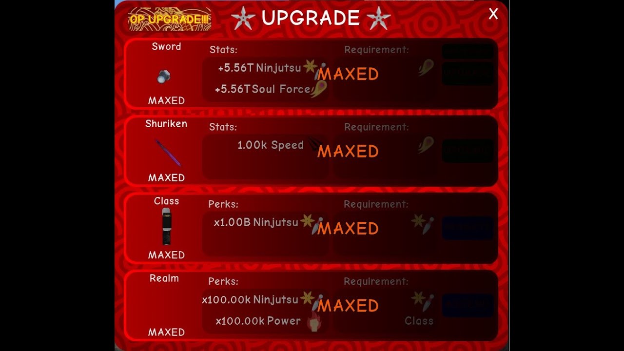 [로블록스 닌자 시뮬레이터] 시즌1 전부 맥스 찍어 버리면 겁나 멋있는 닌즈아 💥OP NINJA SIMULATOR🔥 Roblox ...