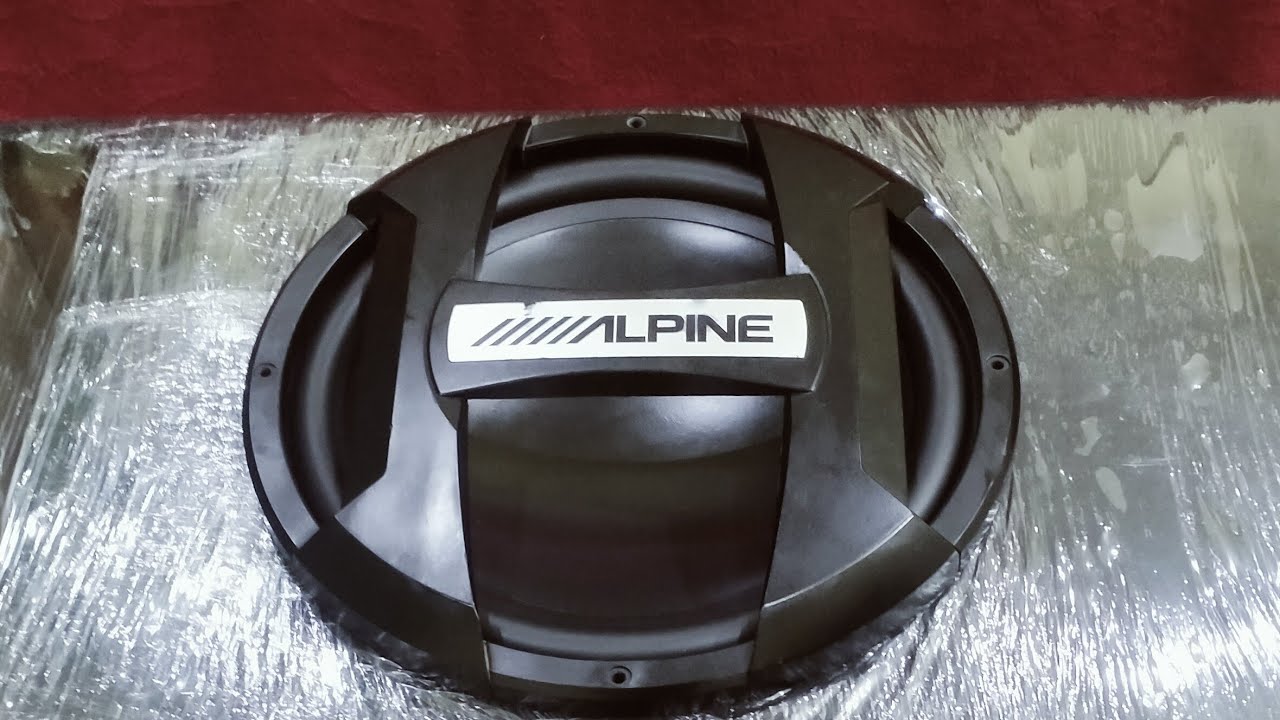 Alpine car subwoofer unboxing and sound testing (lavish Bass planet ...