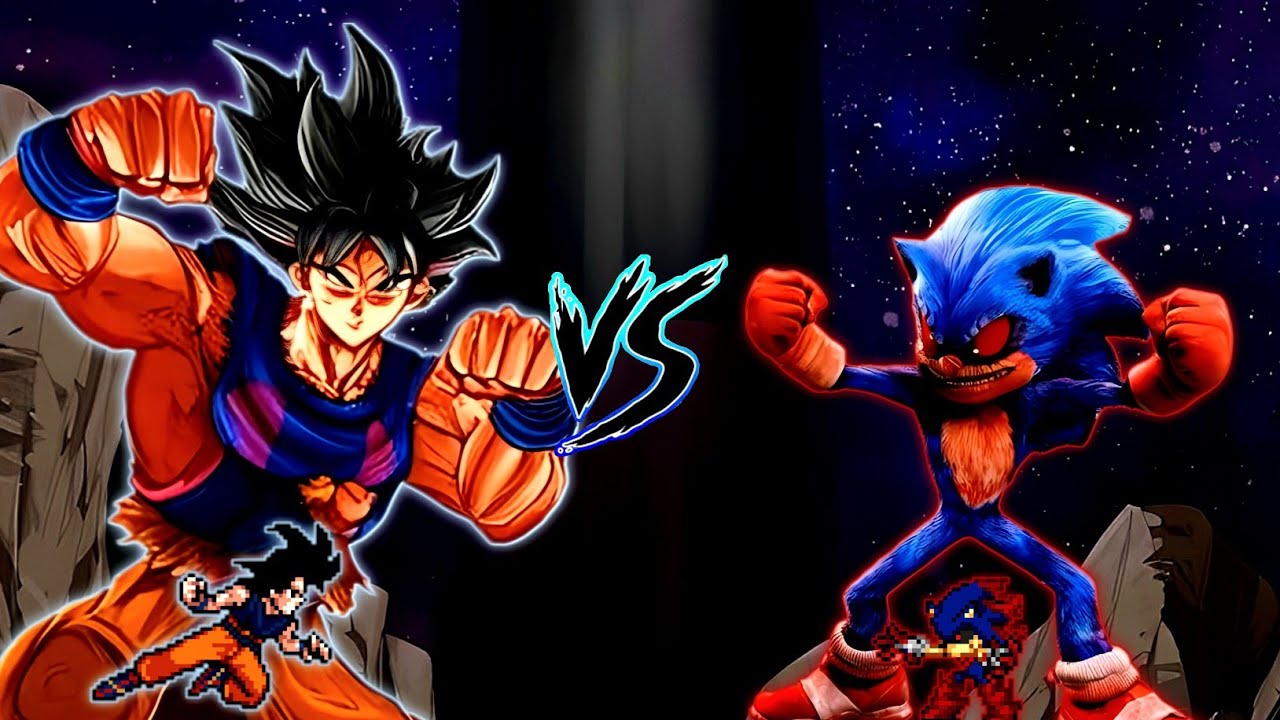 Manga Goku V3 OP VS Sonic exe V2 OP (all form) in Jump Force Mugen ...