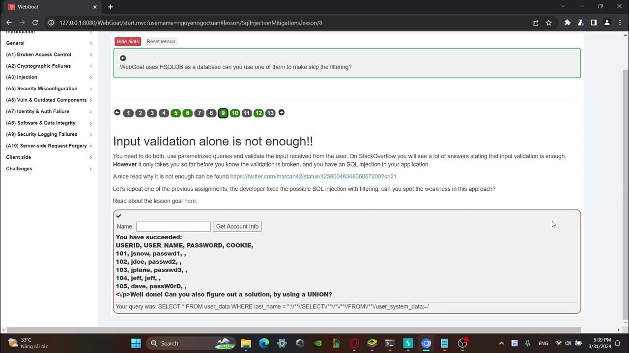 Webgoat A3 Mitigation Solution - YouTube