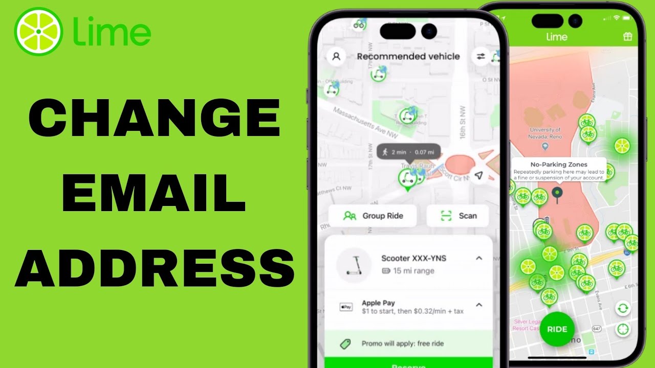 How To Change Email Address On Lime App - YouTube