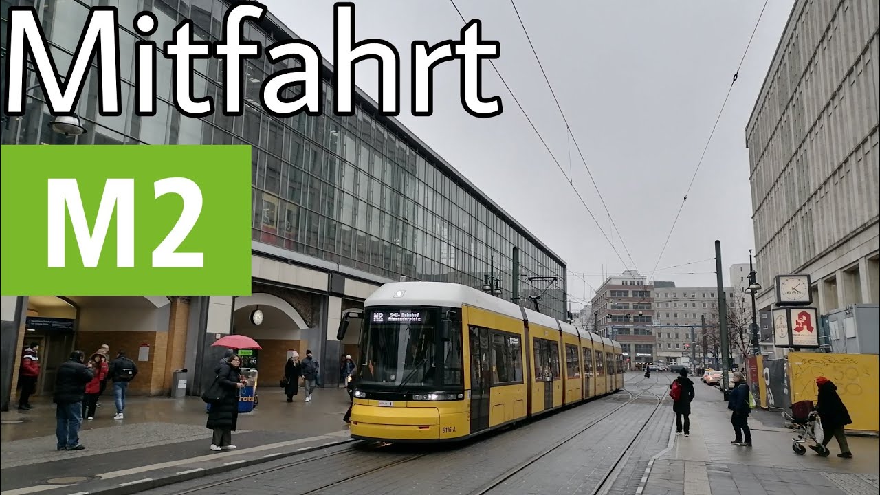 Straßenbahn Berlin | Mitfahrt | Flexity F8Z | Linie M2 | S+U ...