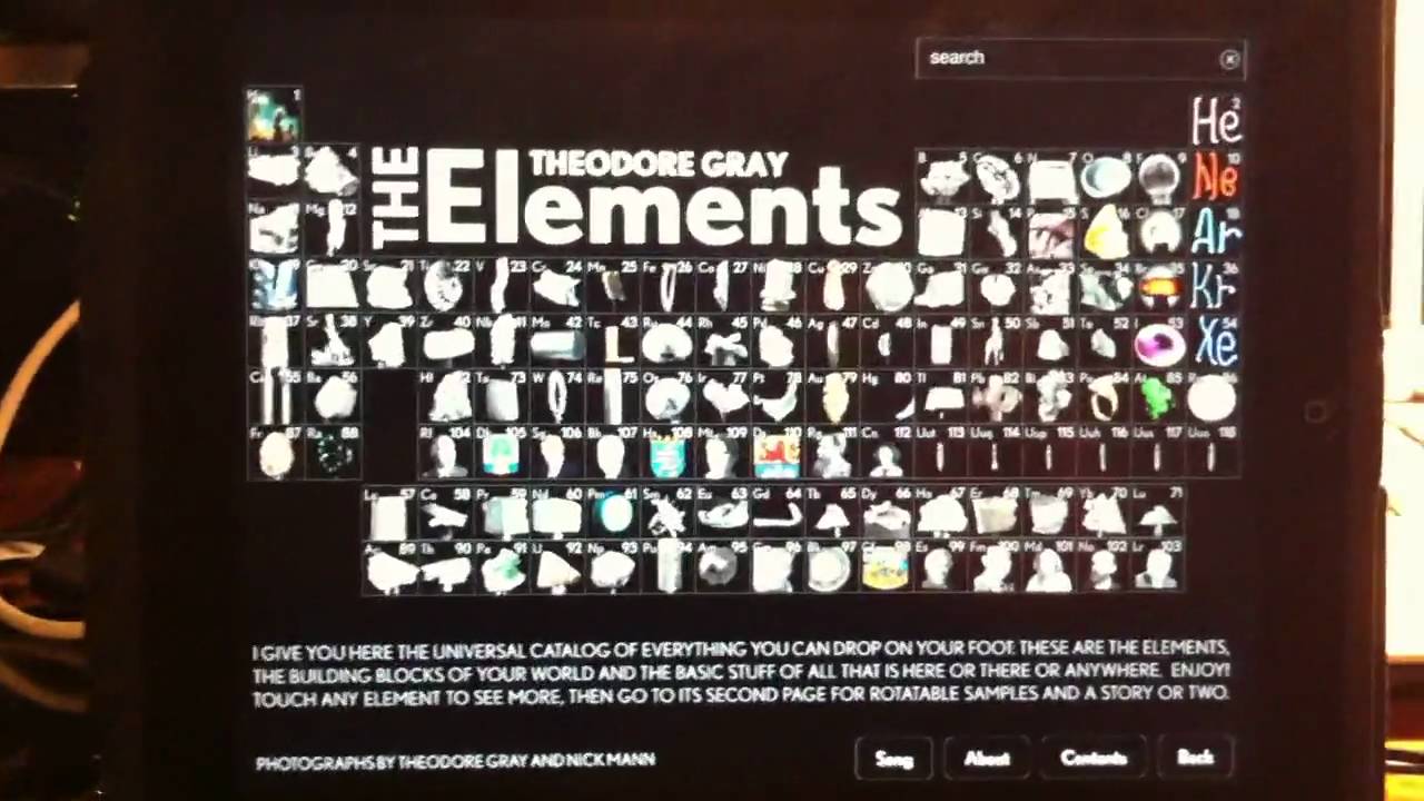 App Review: The elements for Ipad, A MUST SEE!!! - YouTube