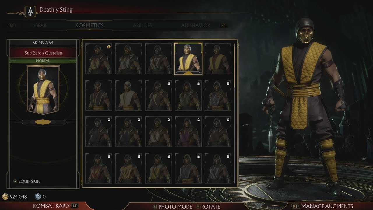 MK11 - (First Look) Klassic Arcade Ninja Skins - YouTube