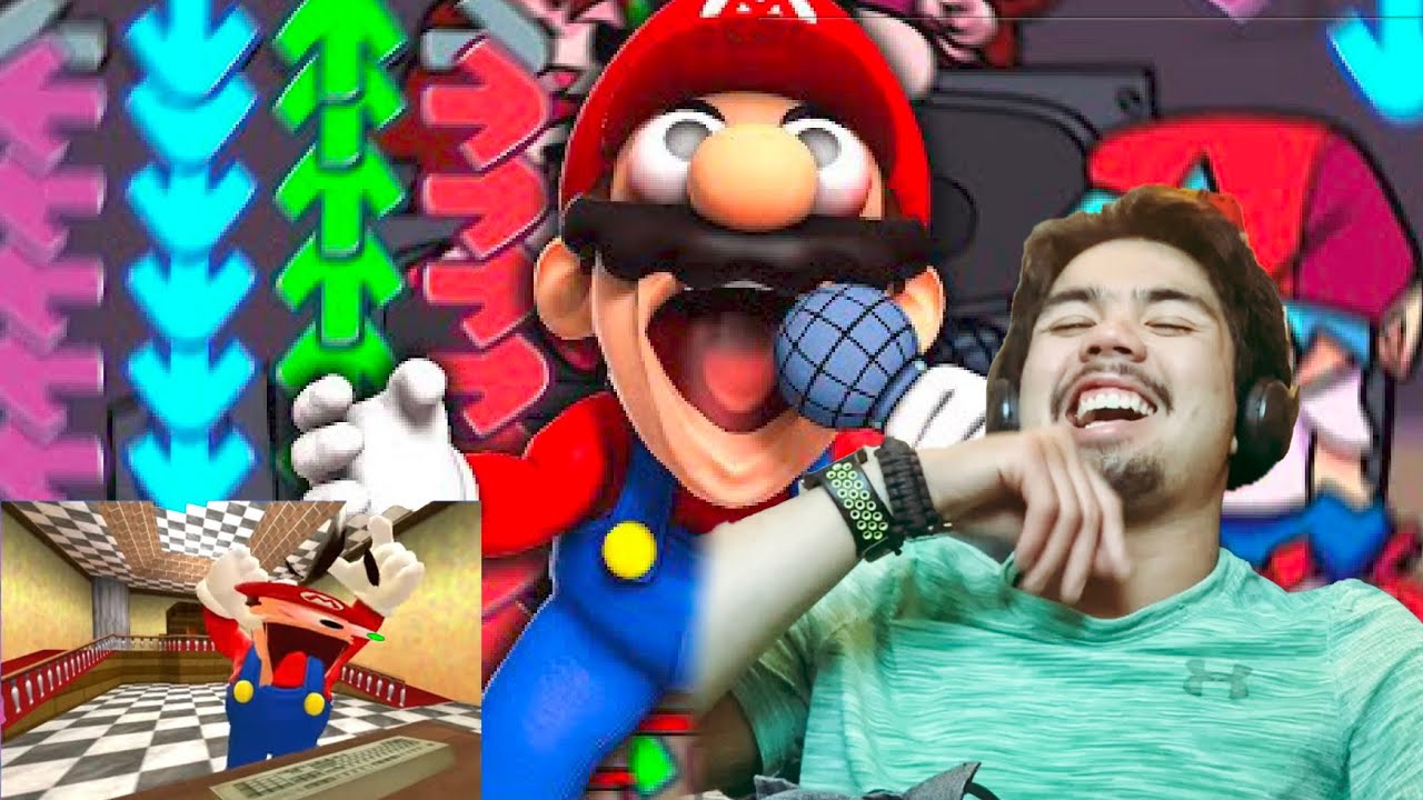 Mario Plays: Friday Night Funkin Reaction “Mario Rapping” - YouTube