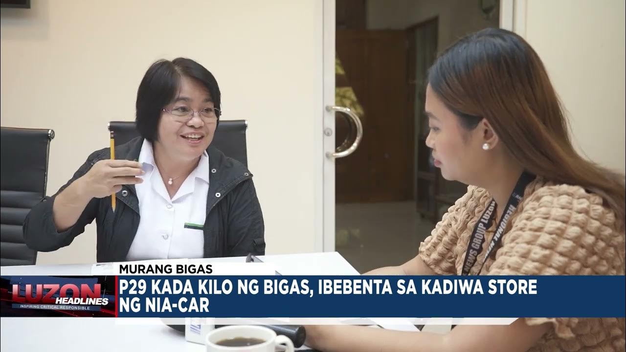 P29 kada kilo ng bigas, ibebenta sa Kadiwa Store ng NIA-CAR - YouTube