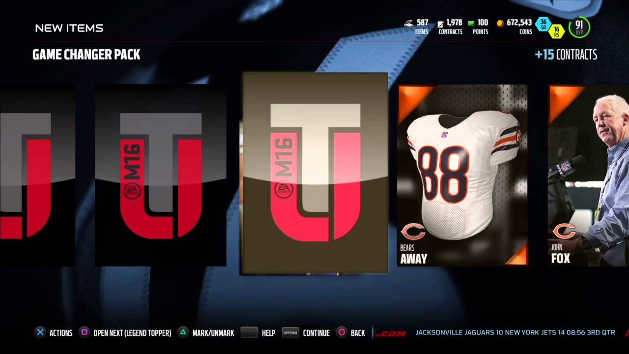 Madden NFL 16 Pack Openin Gamechanger Bundle These Packs Are Kinda Dry ...