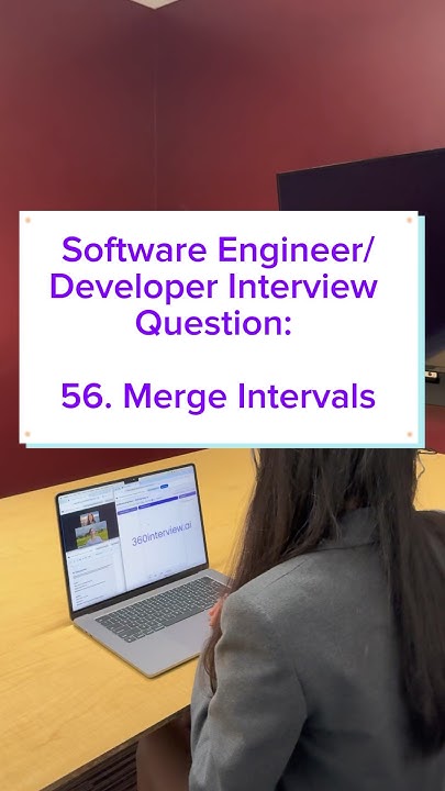 Software Engineer/Developer Interview Question: 56. Merge Intervals - YouTube
