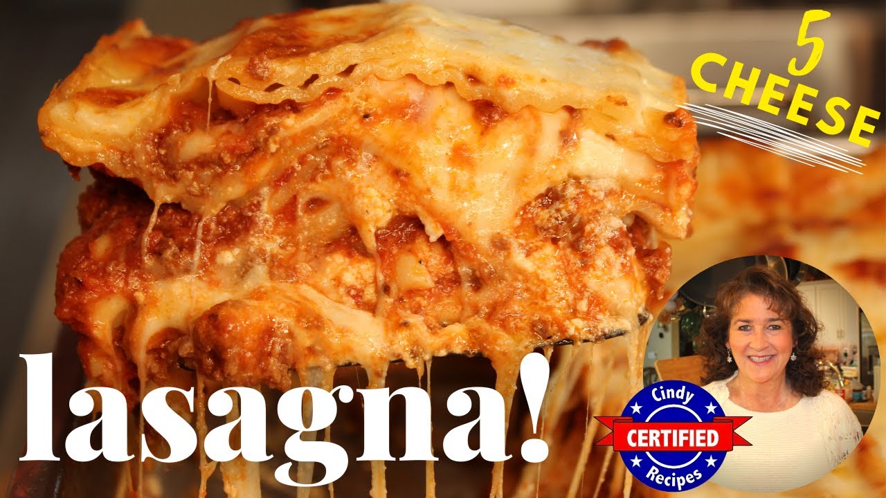 5 CHEESE LASAGNA!!! Deliciously Decadent 😍 - YouTube