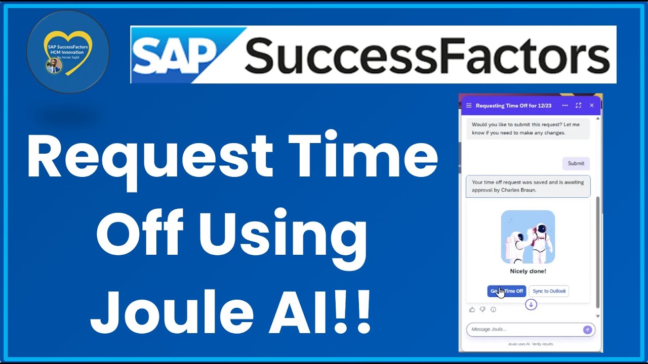 How to Request Time Off with SAP SuccessFactors Joule AI (Including ...