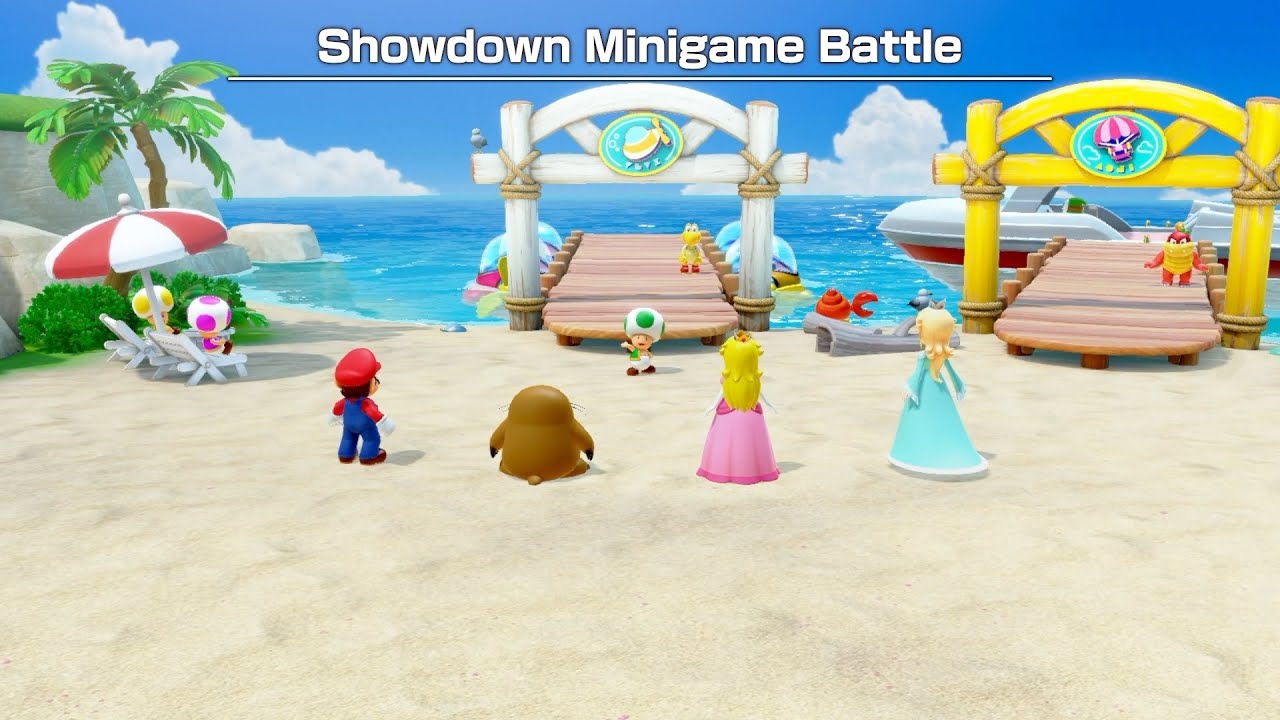 Super Mario Party Jamboree - ShowDown Minigame Battle - YouTube