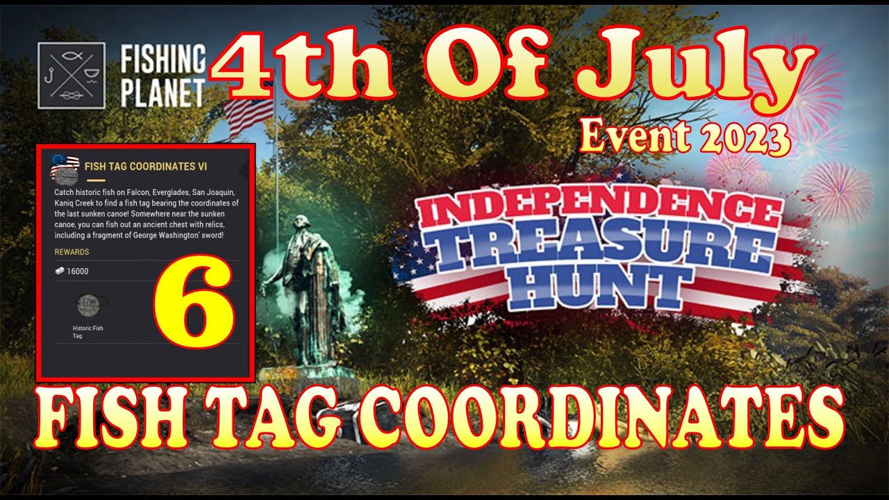 4th Of July - FISH TAG COORDINATES 6 - San Joaquin Sunken Canoe ...